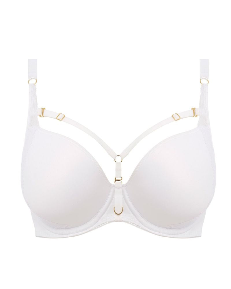 Freya Temptress Moulded Plunge Bra In White Aines Boutique Aines Boutique