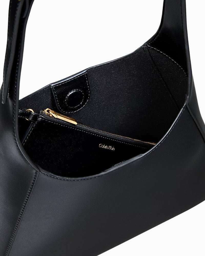 Calvin Klein Engraved Medium Shoulder Bag Black | Áines Boutique ...