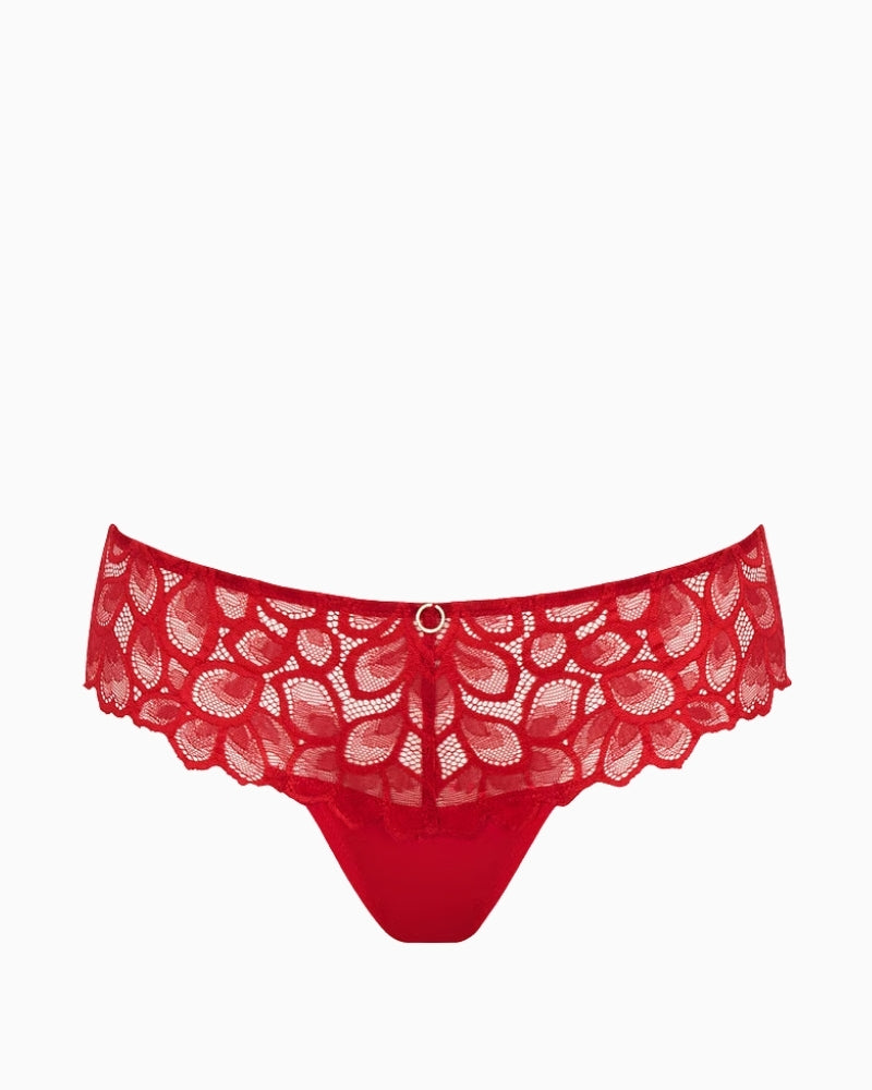 Panache Allure Lace Thong True Red | Áines Boutique – Aines Boutique